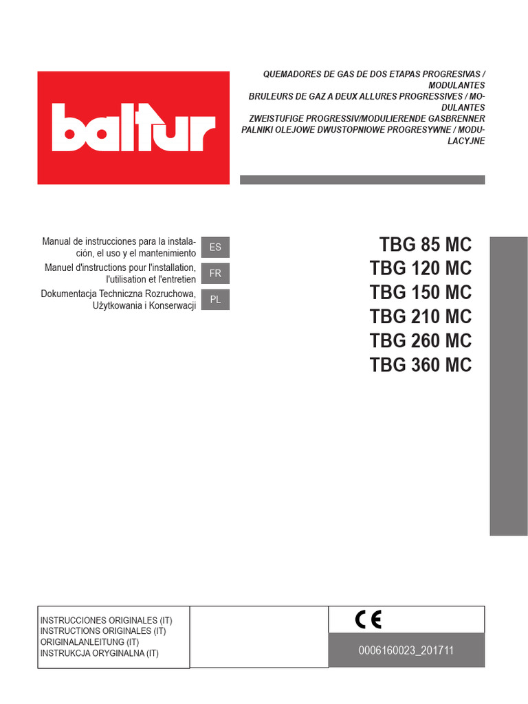Baltur TBG | PDF