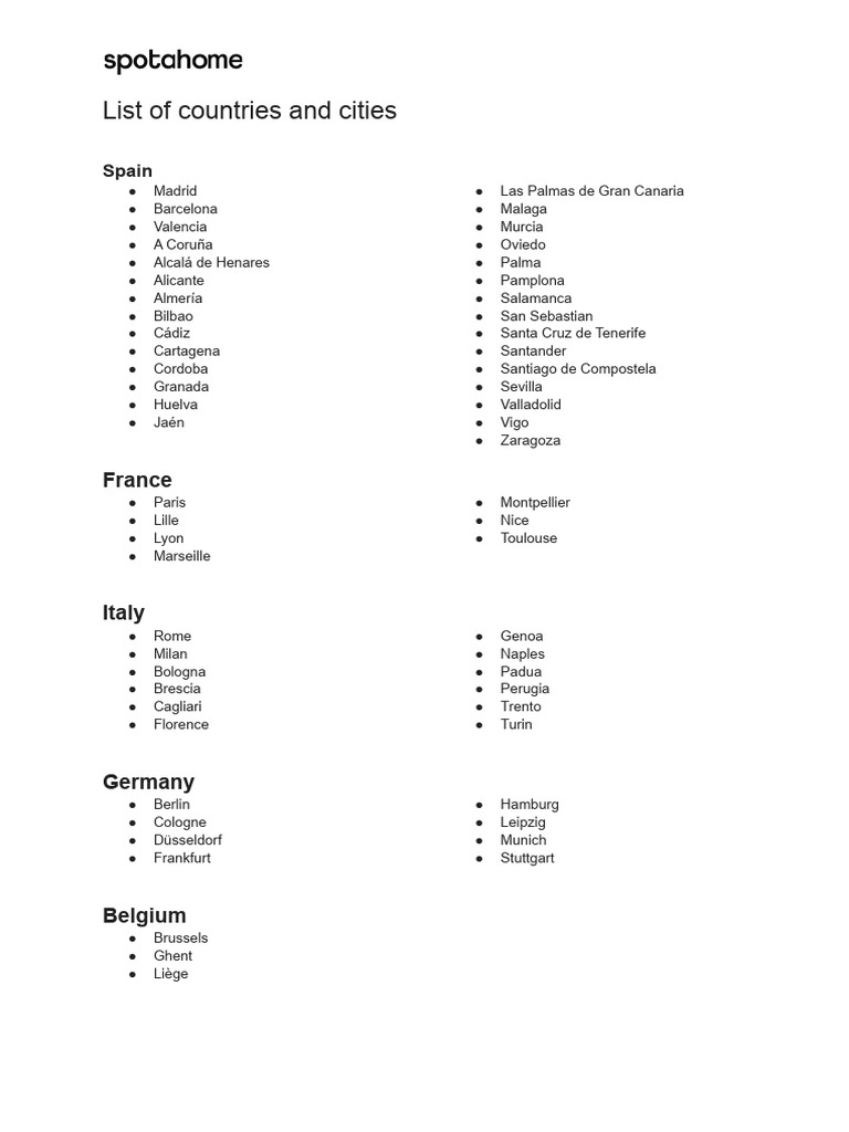 LS 2 Sah-List-Of-Locations | PDF