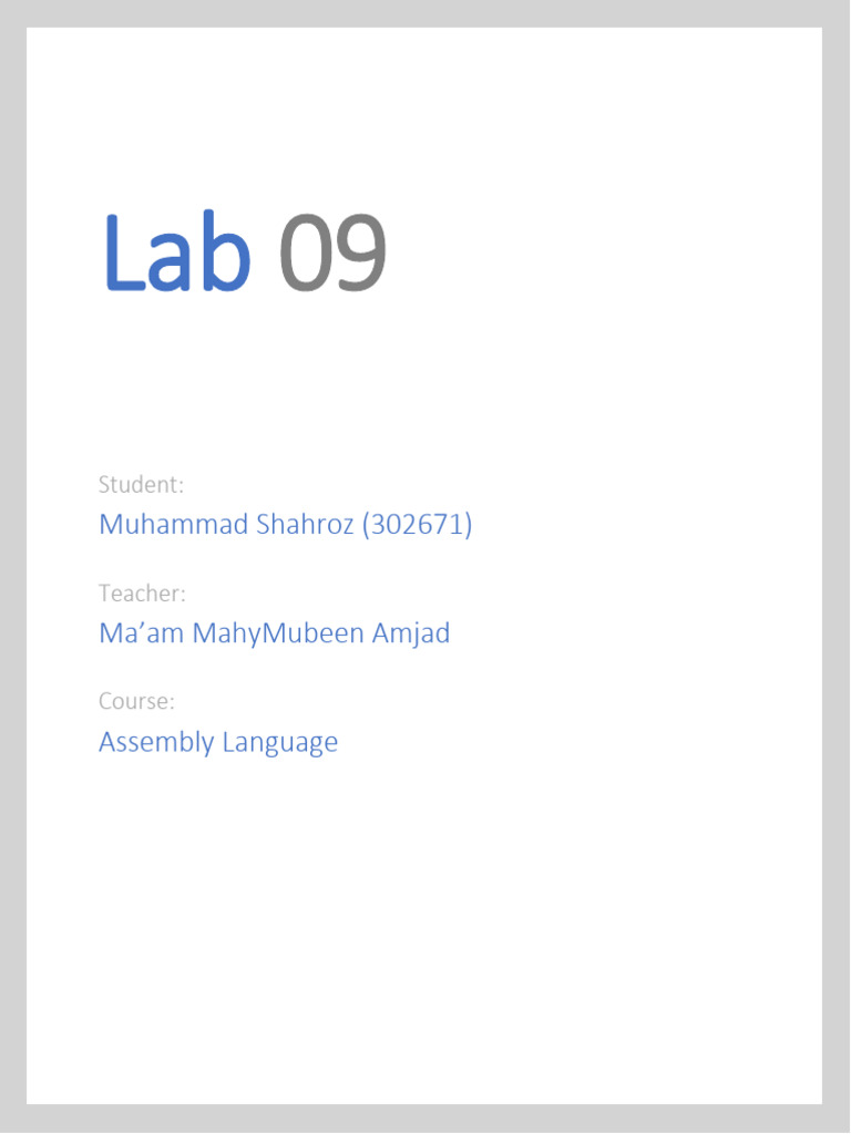 Lab 09 | PDF