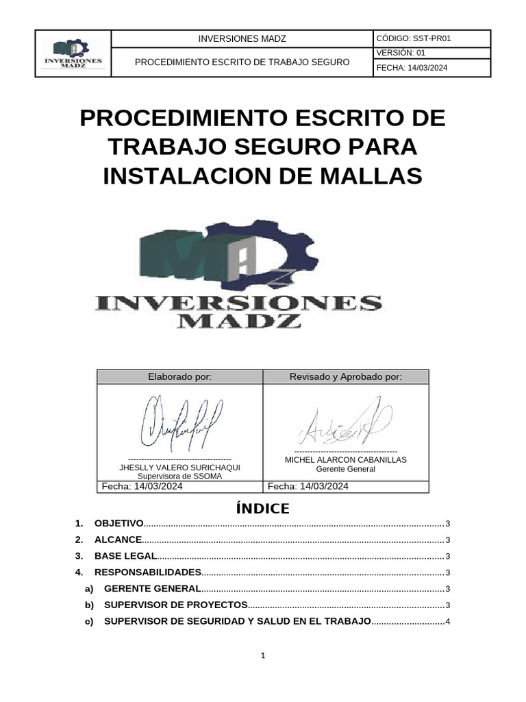 Pets Fabricación y Montaje Instalacion de Mallas | PDF Pets Fabricación y Montaje Instalacion de Mallas | PDF