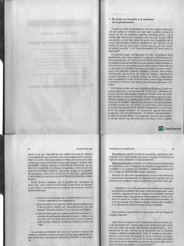 Introduccion A La Planificación Ander Egg Ezequiel PDF | PDF