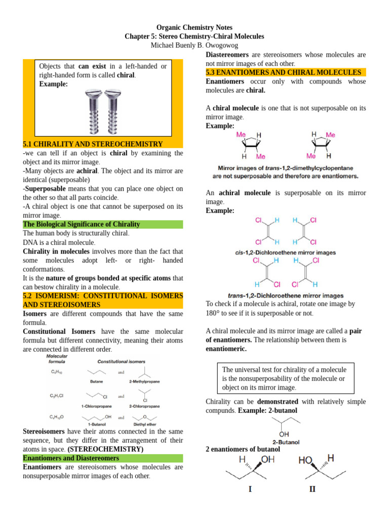 Orgkem Chapter5 | PDF