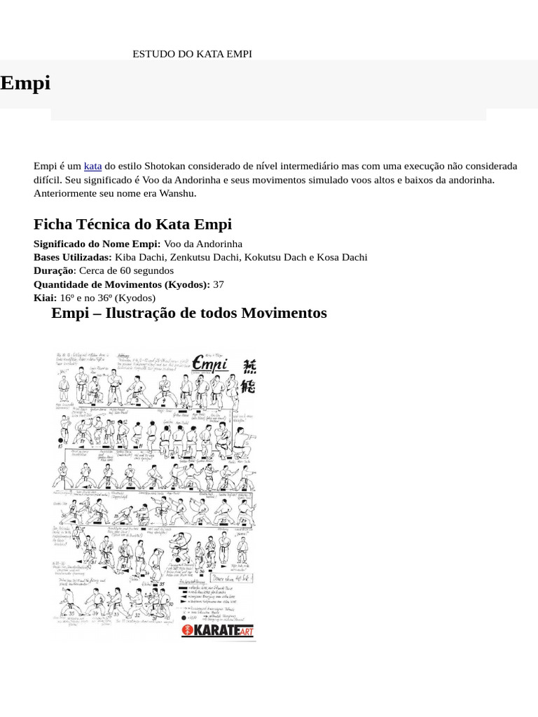 Estudo Do Kata Empi 2 | PDF