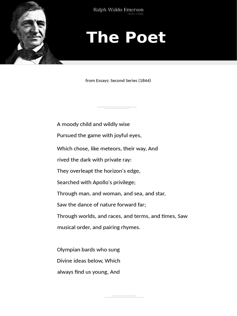 The Poet | PDF