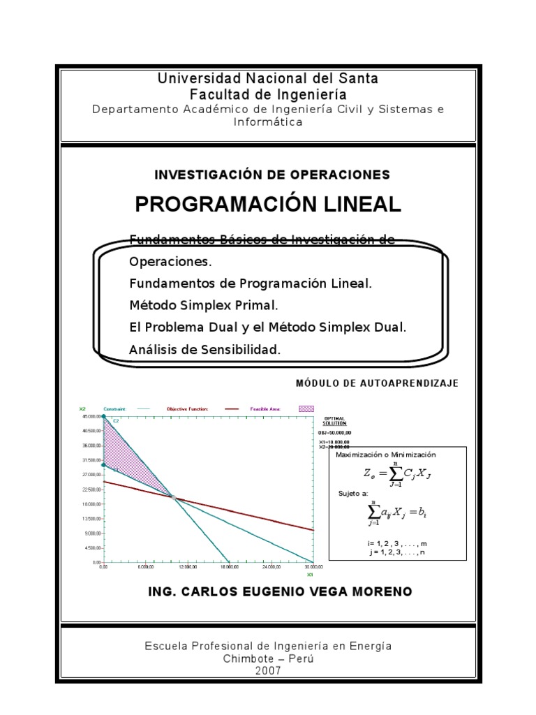 001 Modulo de Programacion LinealA | PDF | Programación lineal | La ...