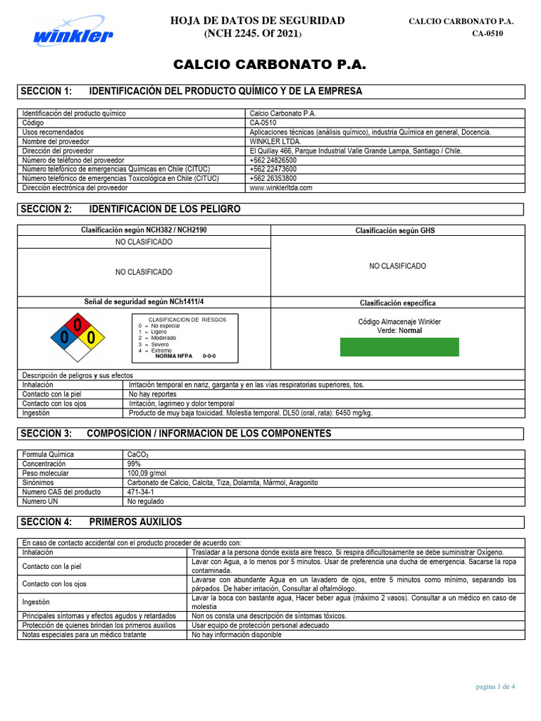 CALCIO-CARBONATO-1 | PDF