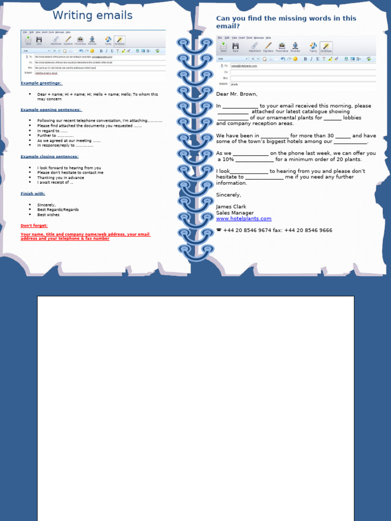 Writing Emails Fun Activities Games - 27501 | PDF