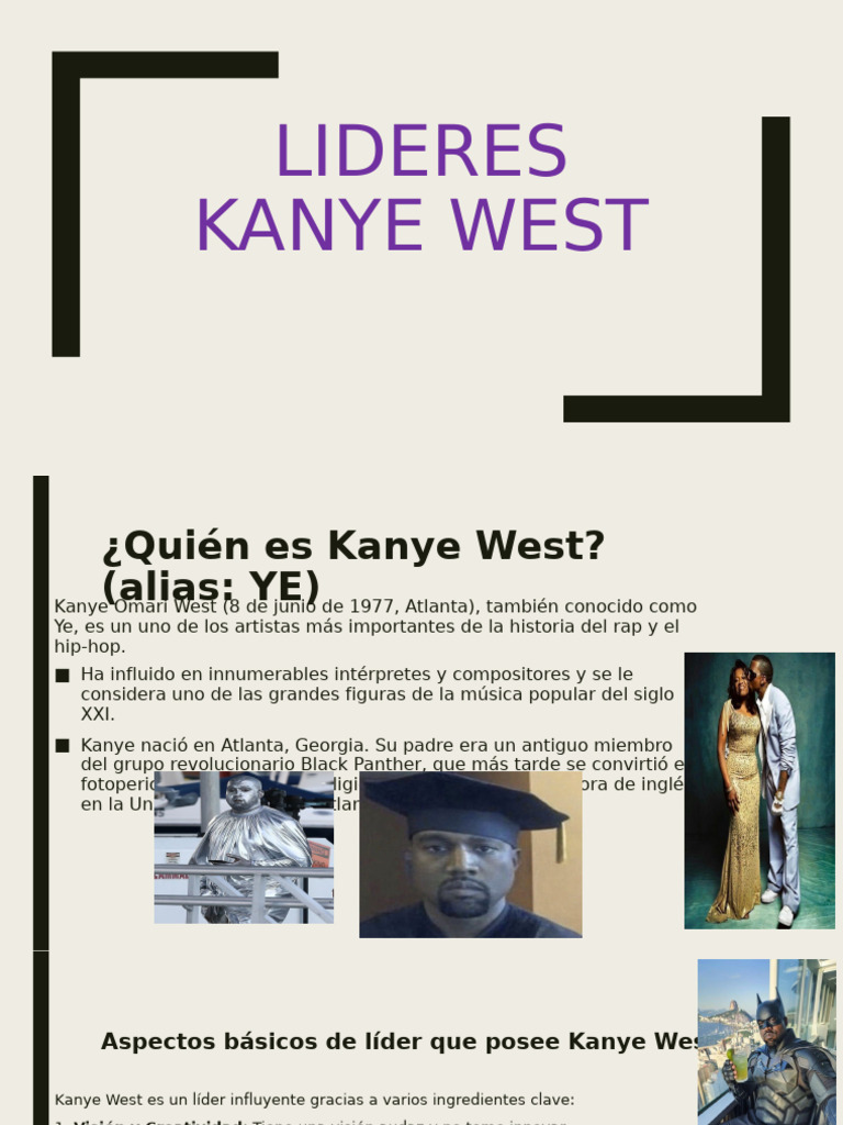 Presentación de Kanye West 4 | PDF