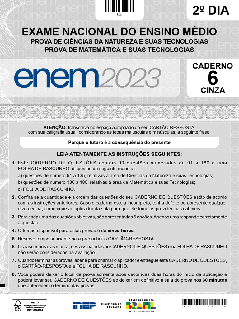 Modelo Capa Enem 2 | PDF