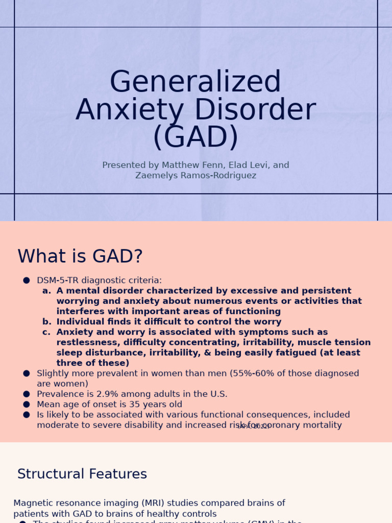 GAD Presentation | PDF