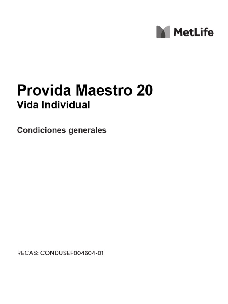 Maestro-20-Condiciones-Generales-IV-1-110 | PDF