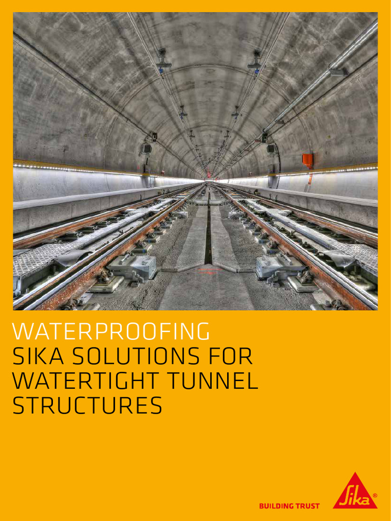 Glo Sika Solutions For Watertight Tunnel Structures | PDF