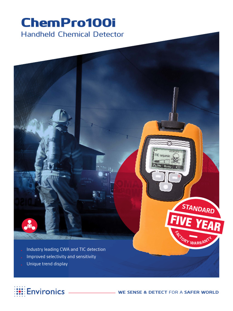 US ChemPro100i Handheld Chemical Detector | PDF