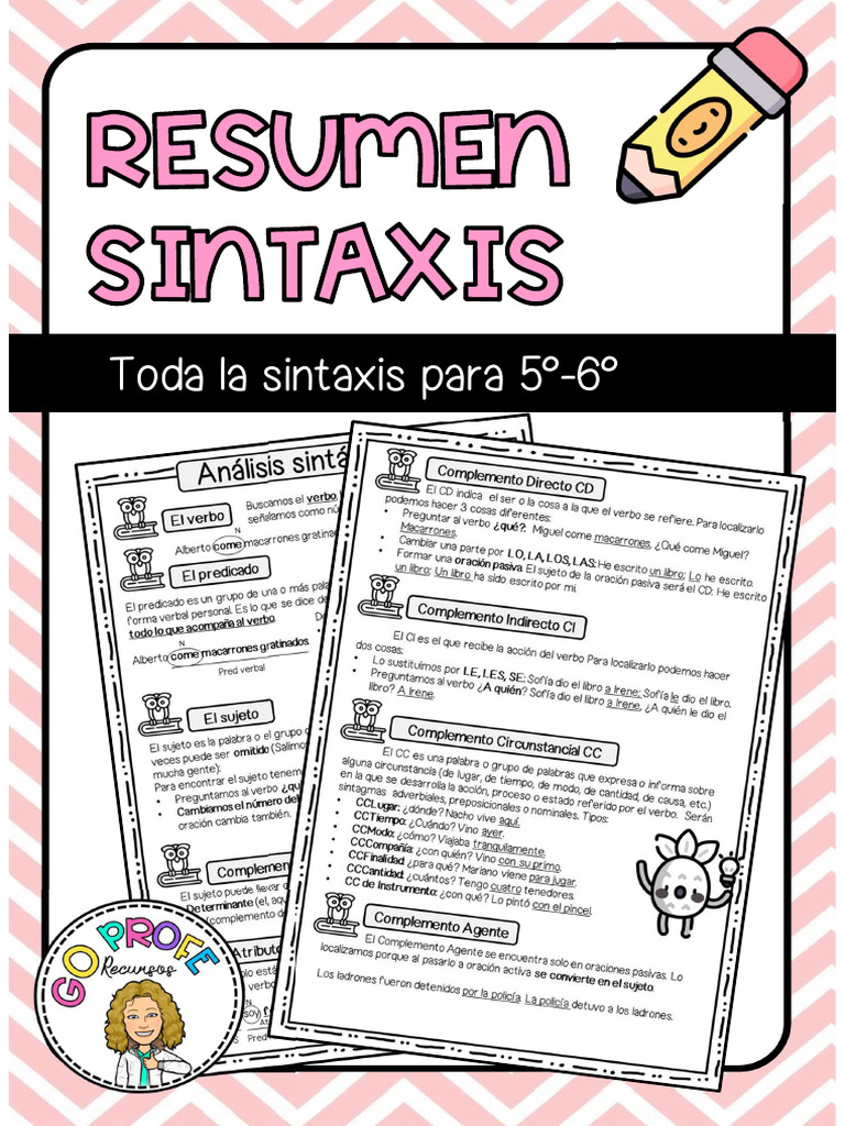 Resumen Sintaxis Hoja Completo | PDF