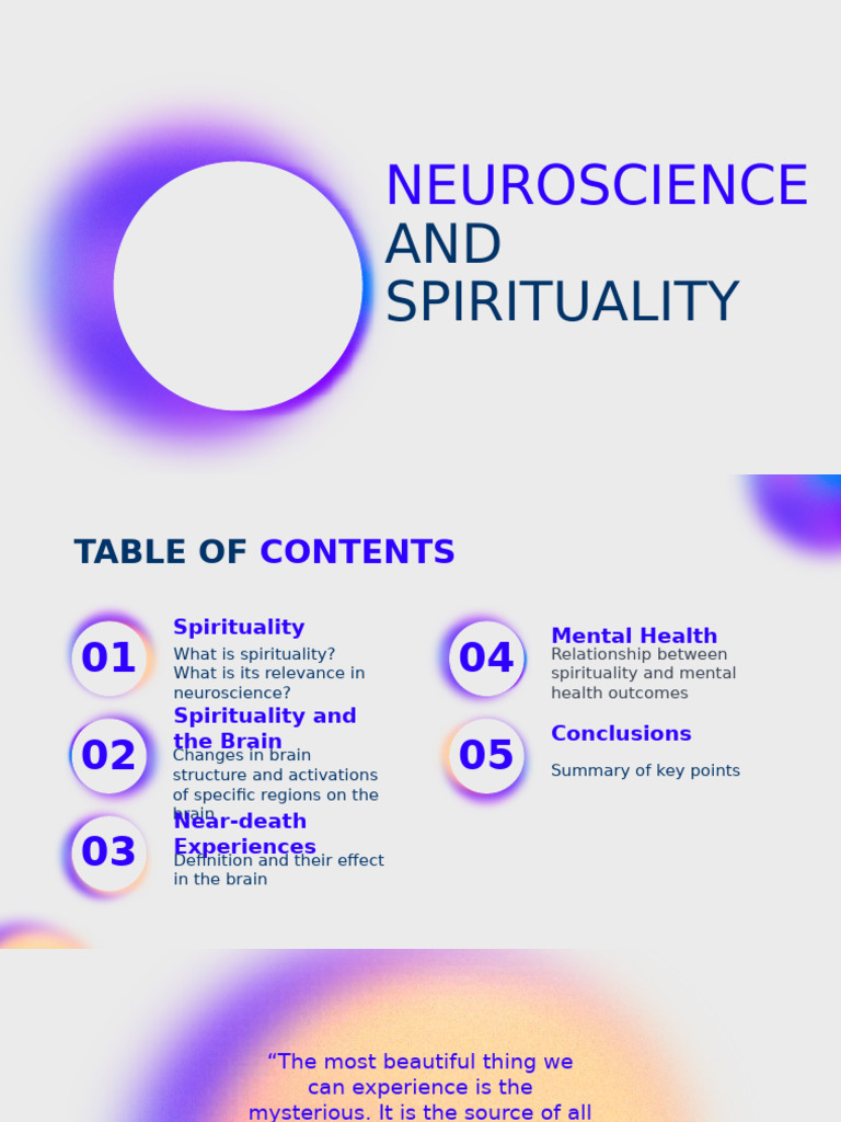 Neuroscience and Spirituality | PDF