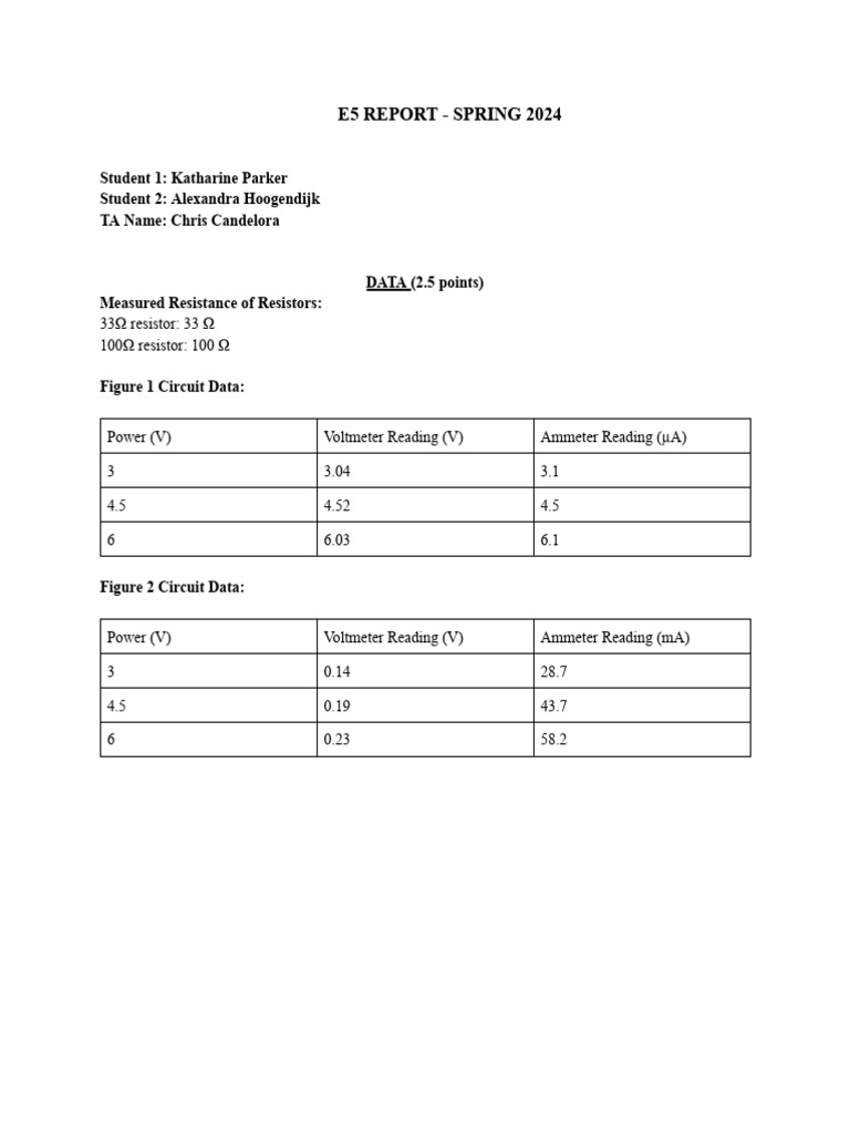 E5 Report | PDF