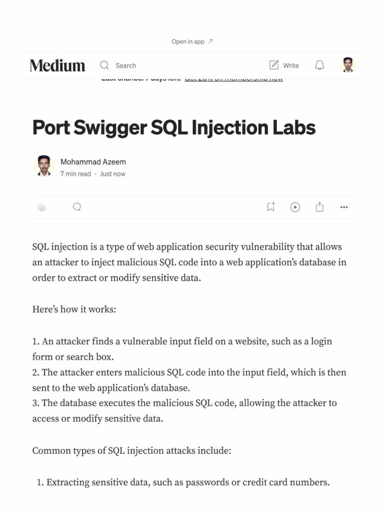 SQL Injection | PDF