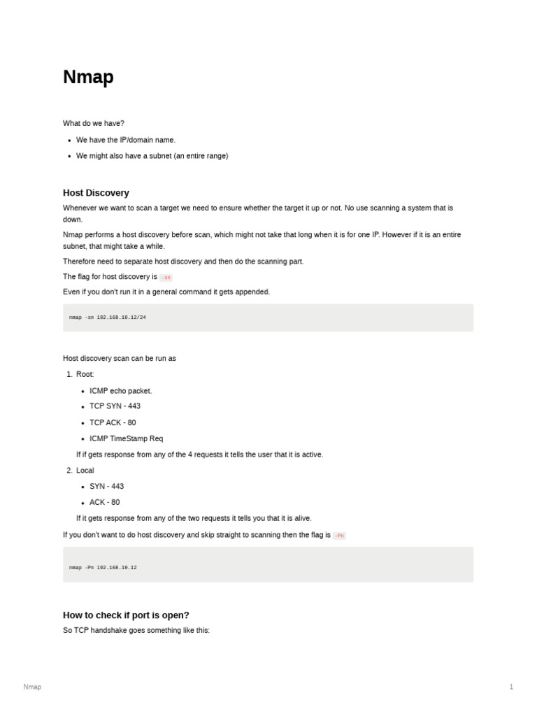 Nmap | PDF