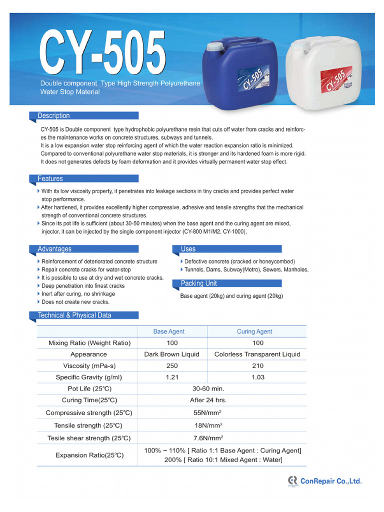 Cy 505 TDS | PDF