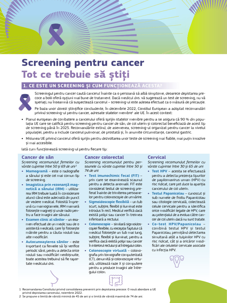 Cancer screening | PDF