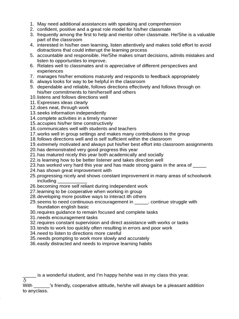 Report Cards | PDF | Learning | Reading Comprehension