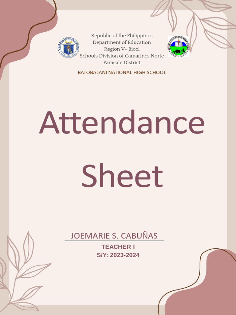 Aesthetic Attendance Sheet Rating Sheets and Class Record | PDF