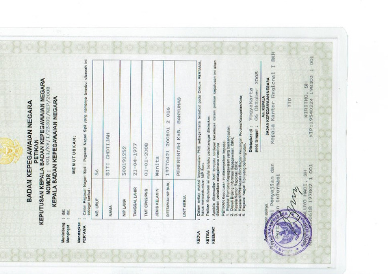 Siti Chotijah Nip Baru | PDF