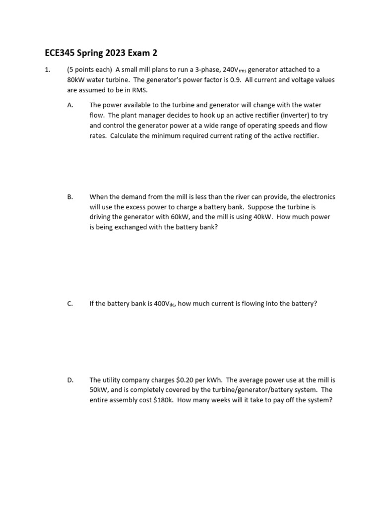 Exam 2 2023 Spring | PDF