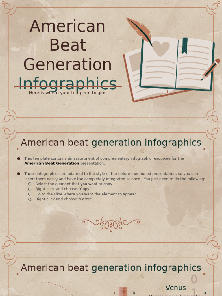 American Beat Generation Infographics by Slidesgo | PDF