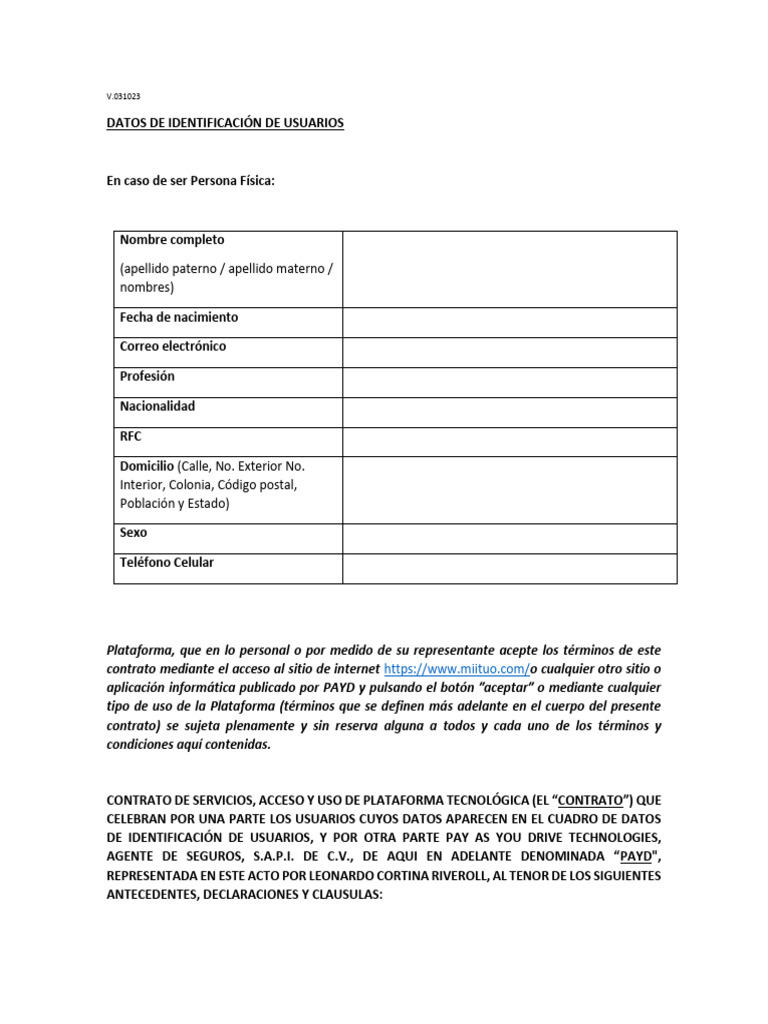 Terminos y Condiciones Miituo | PDF | Propiedad intelectual | Derecho