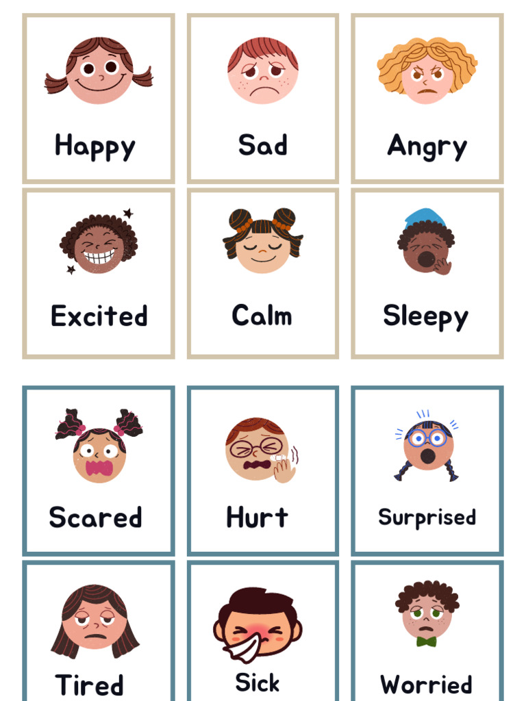 Emotions and Feelings Flashcard | PDF