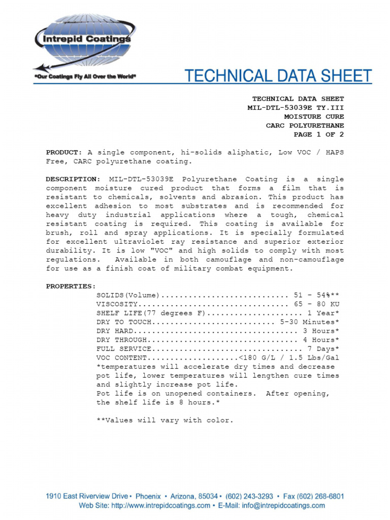 MIL-DTL-53039D Ty. III | PDF