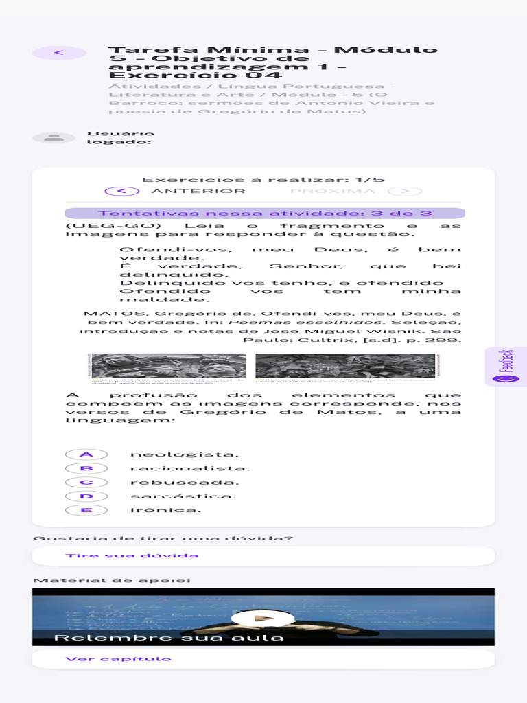 Atividades Plurall 287 | PDF