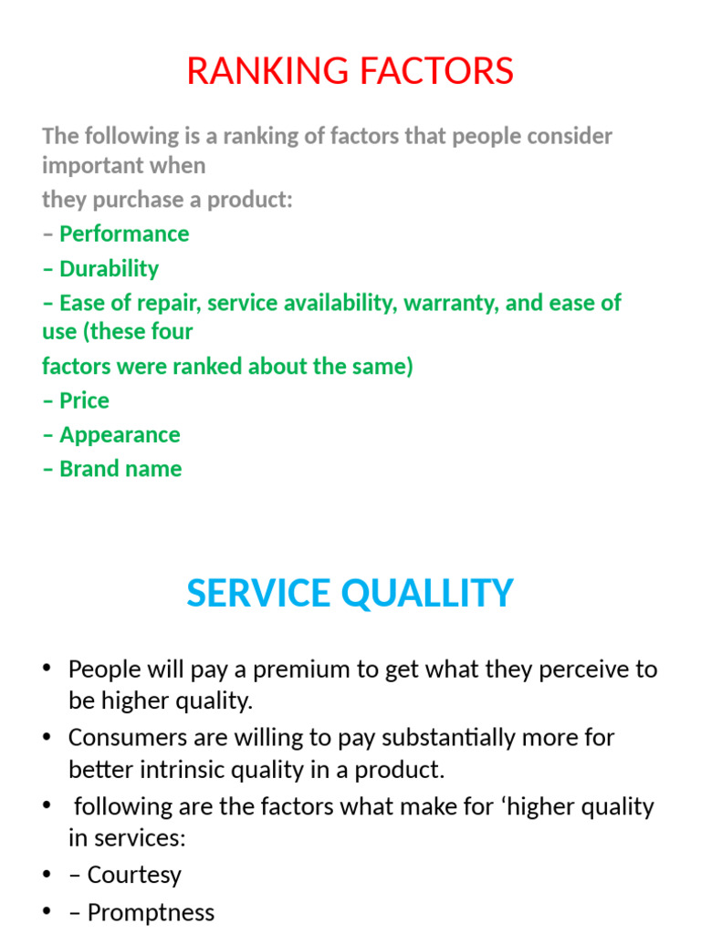 Ranking Factors | PDF