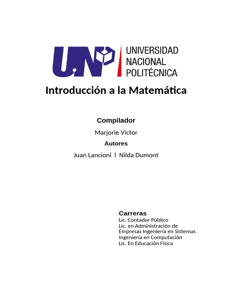 Modulo Intro Matematica Material Estudio | PDF