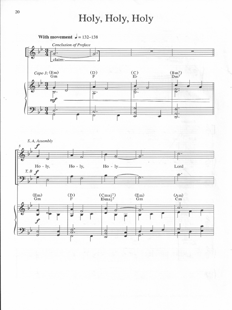 Sanctus + Memorial Acclamation + Amen + Lamb of God | PDF