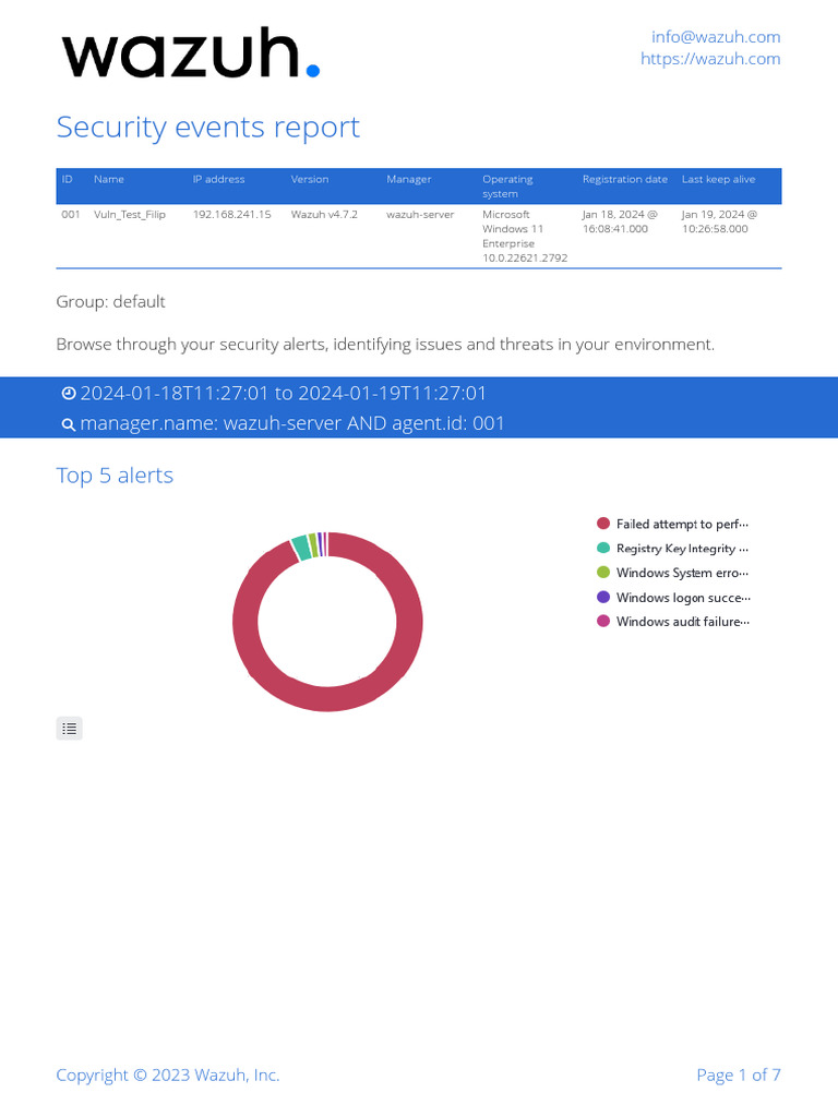 Wazuh Module Agents 001 General 1705660022 | PDF