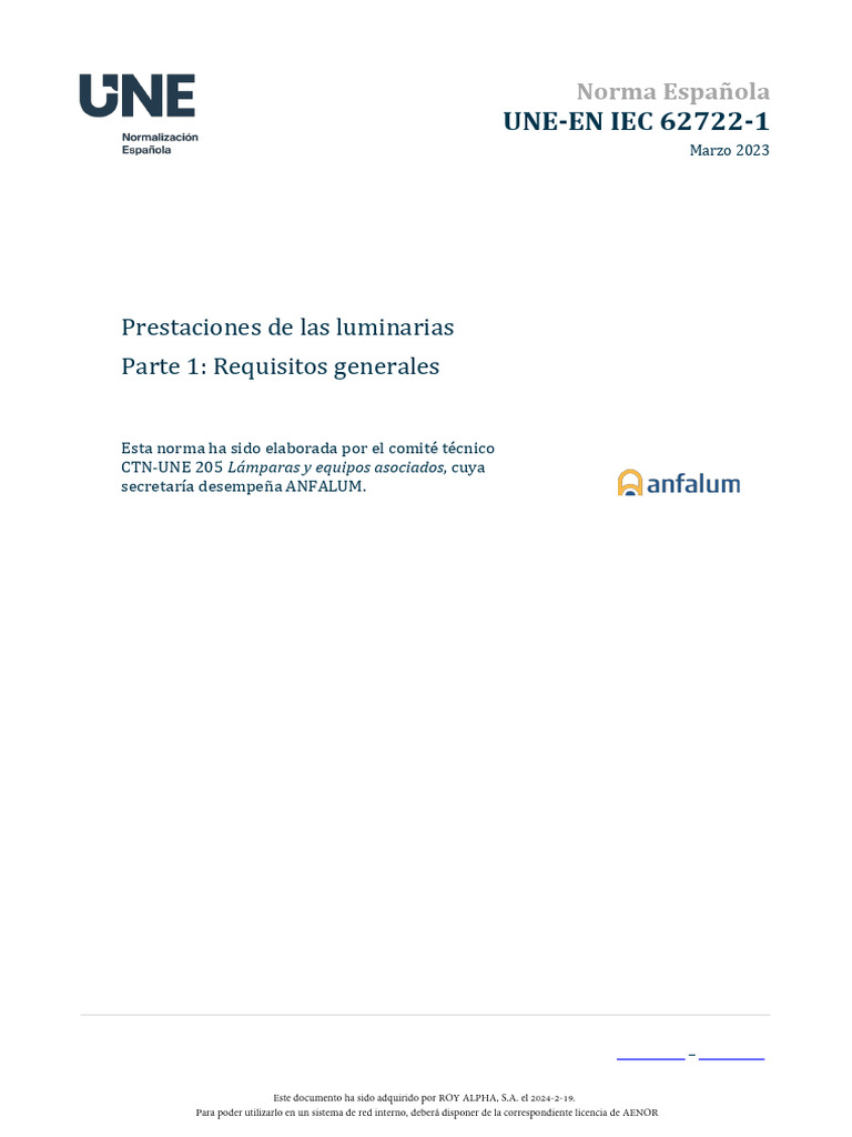 Une-En Iec 62722-1 2023 | PDF