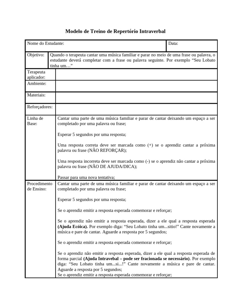 Modelo de Programa | PDF