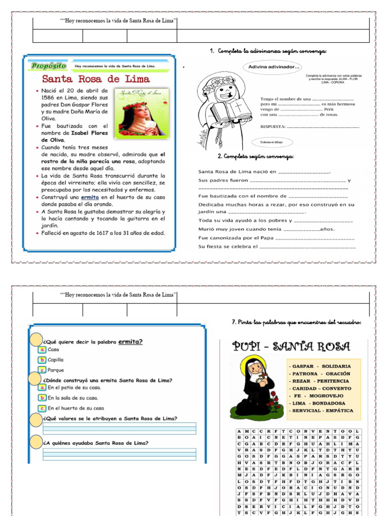 FICHA RELIGIÓN | PDF