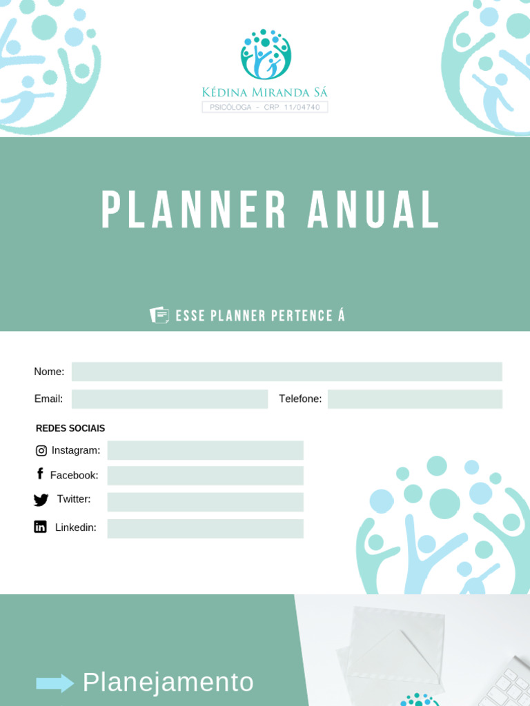 Planner Anual Kedina Miranda | PDF