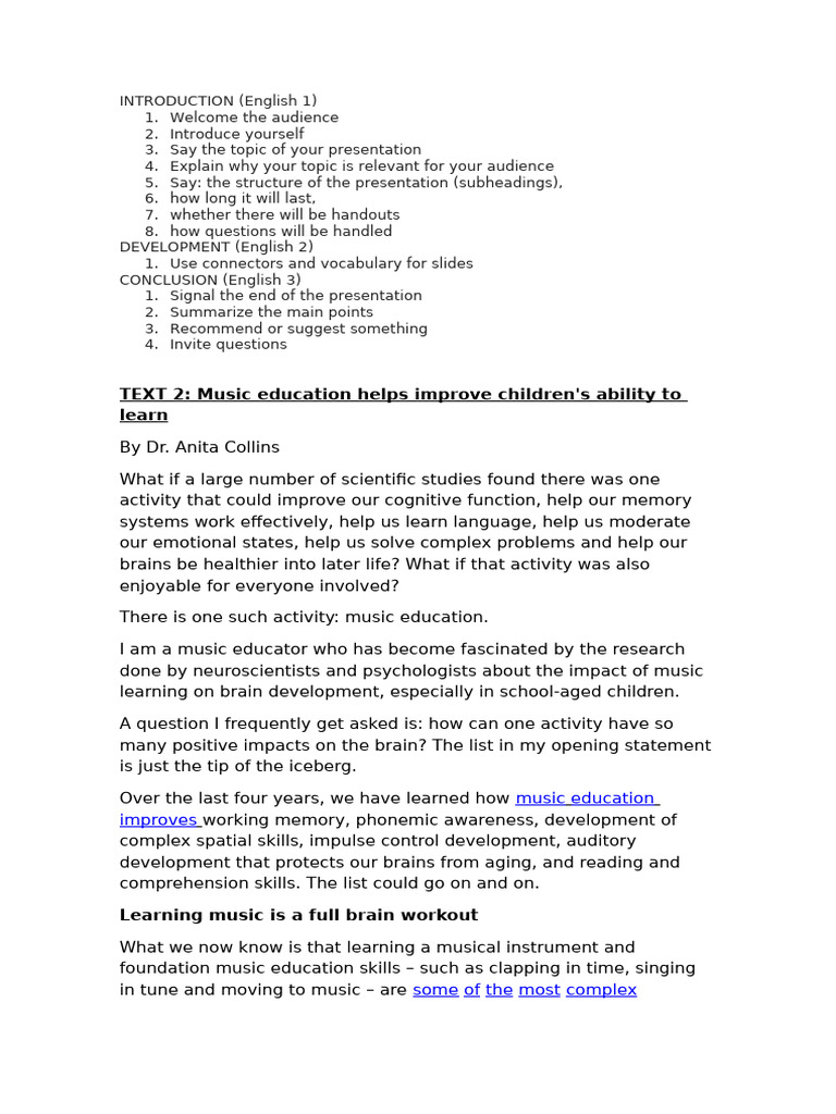 Textos Especificos Ingles 3 | PDF