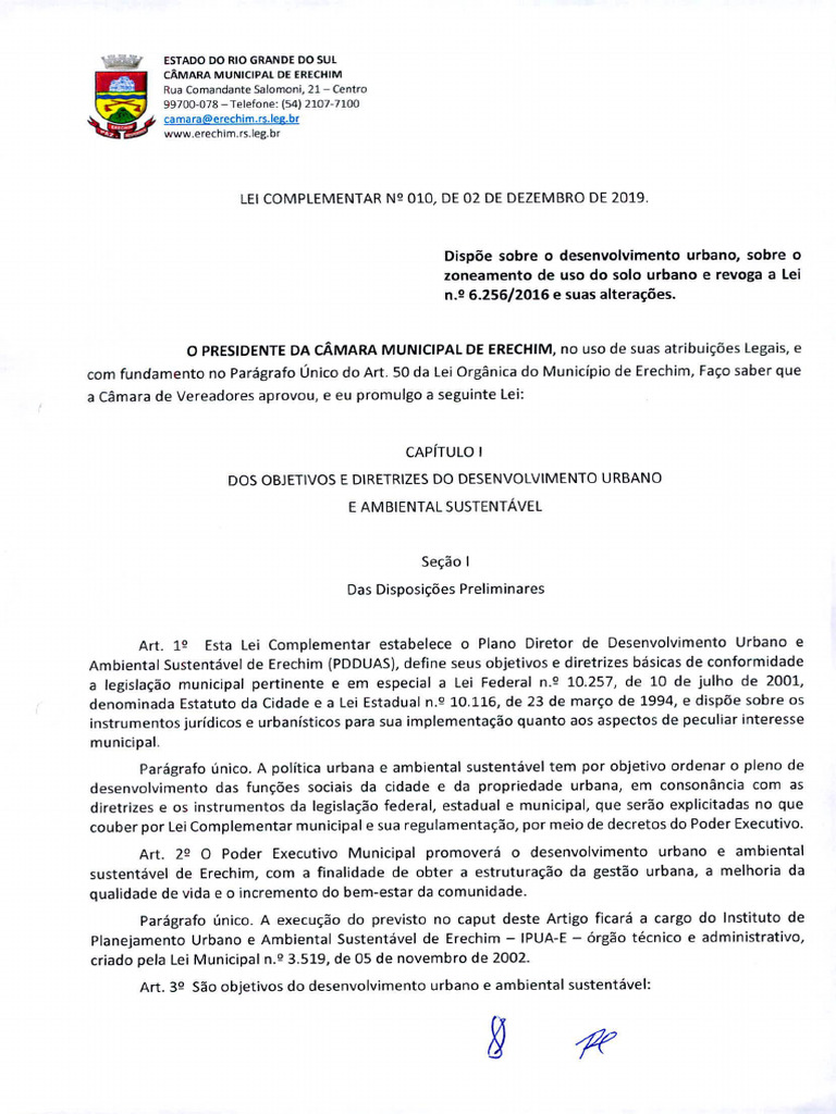 Lei Complementar 10 | PDF