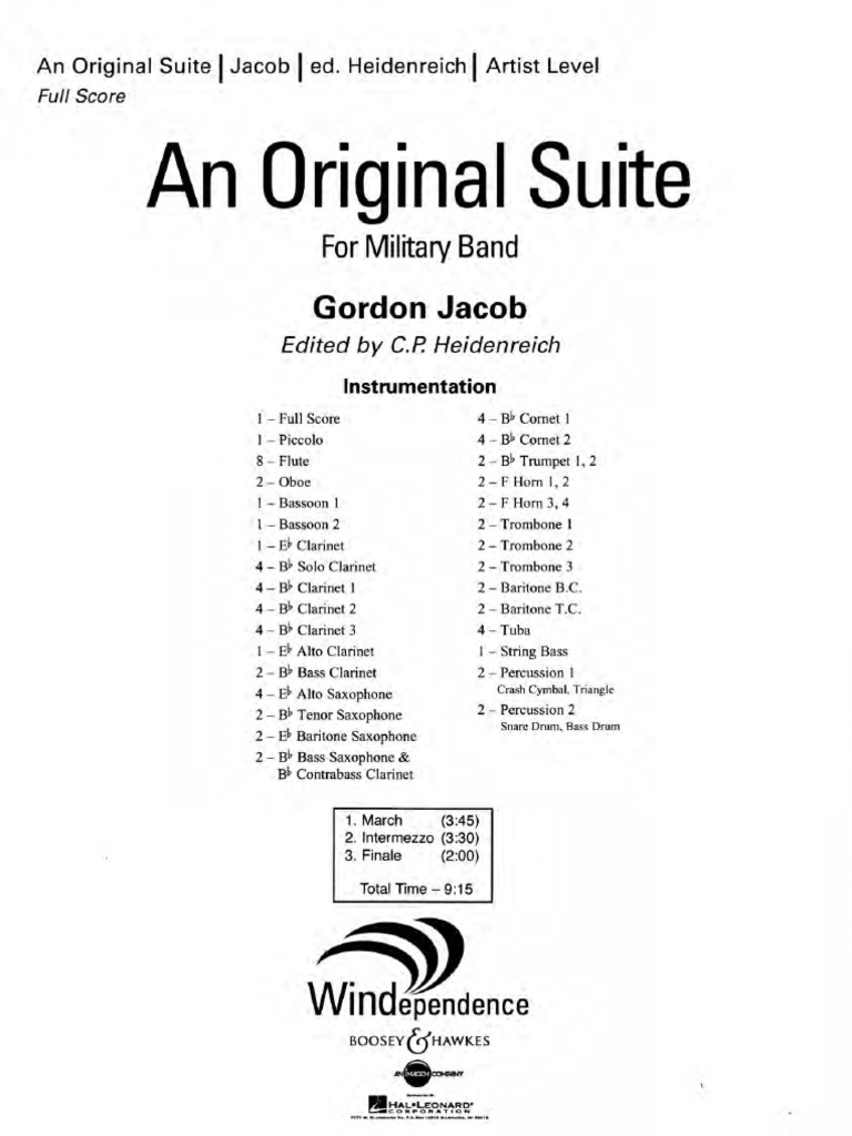 JACOB-An Original Suite Score | PDF