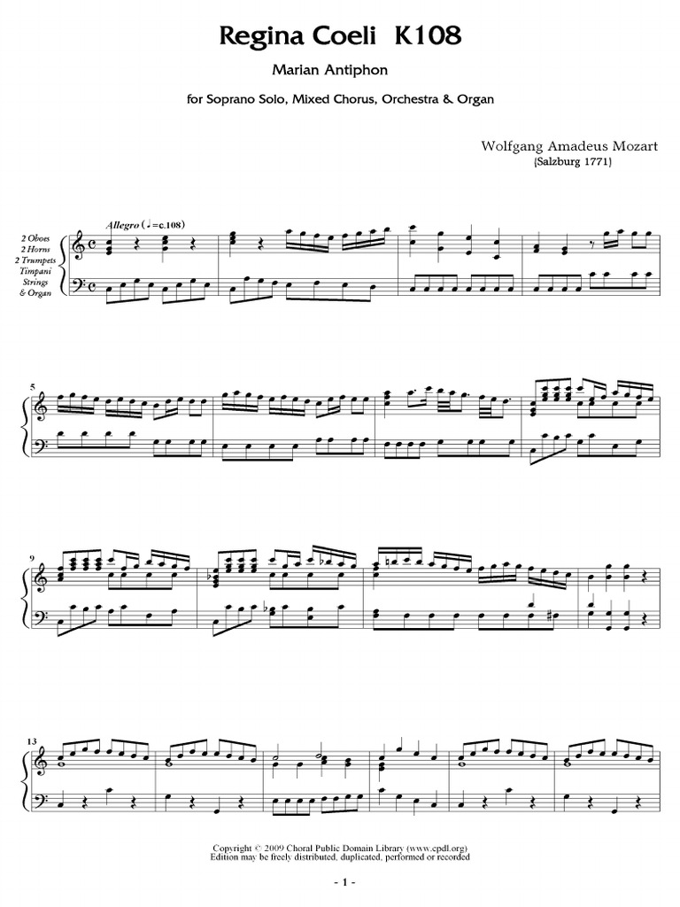 Regina Coeli K108 | PDF