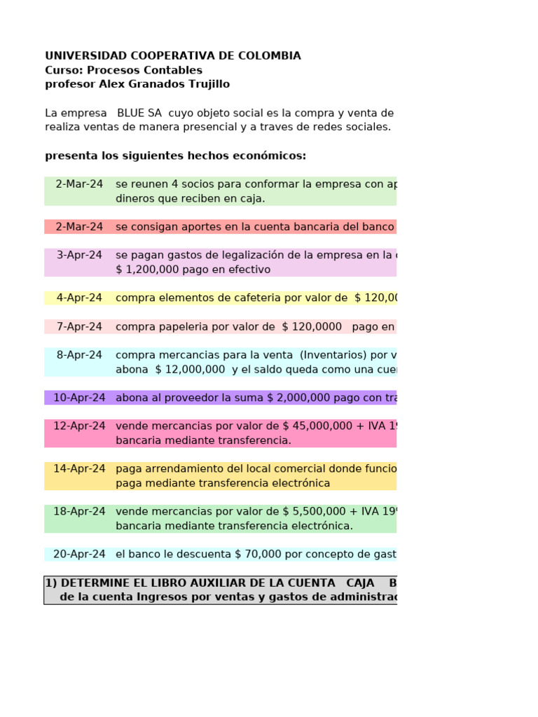 Libro Contable 1 | PDF