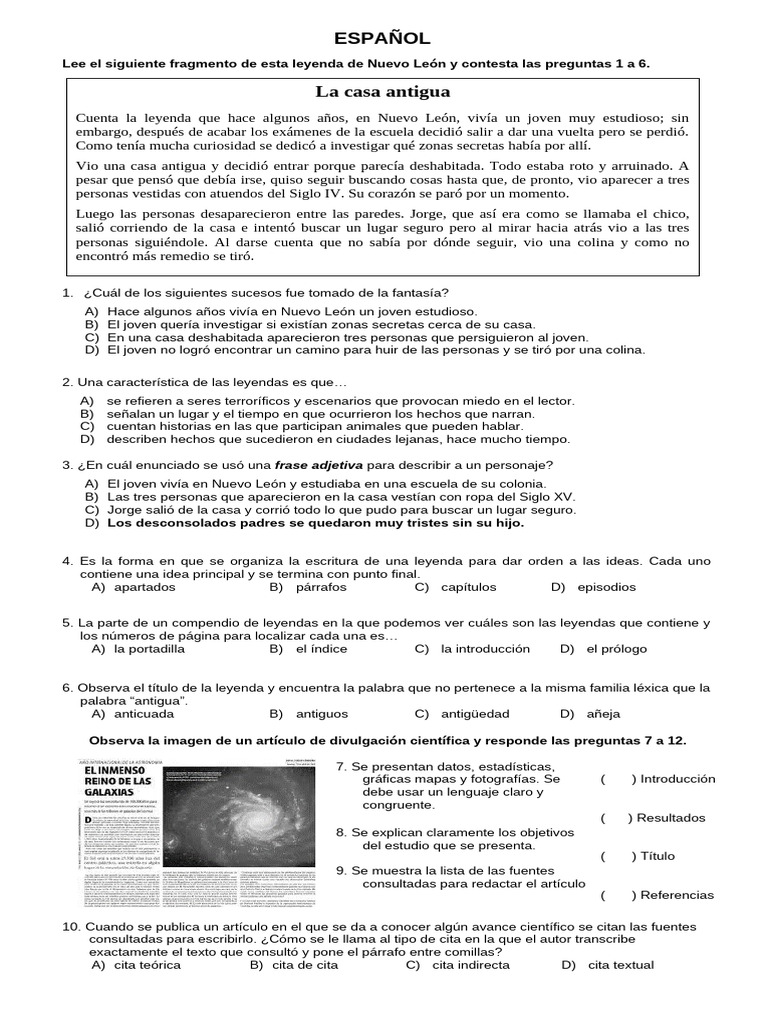 Diagnóstico Español | PDF