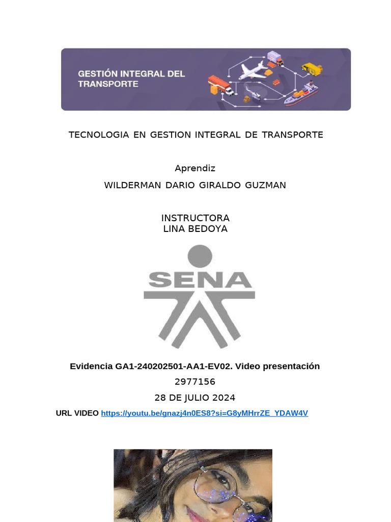 Evidencia GA1-240202501-AA1-EV02. Video Presentación | PDF