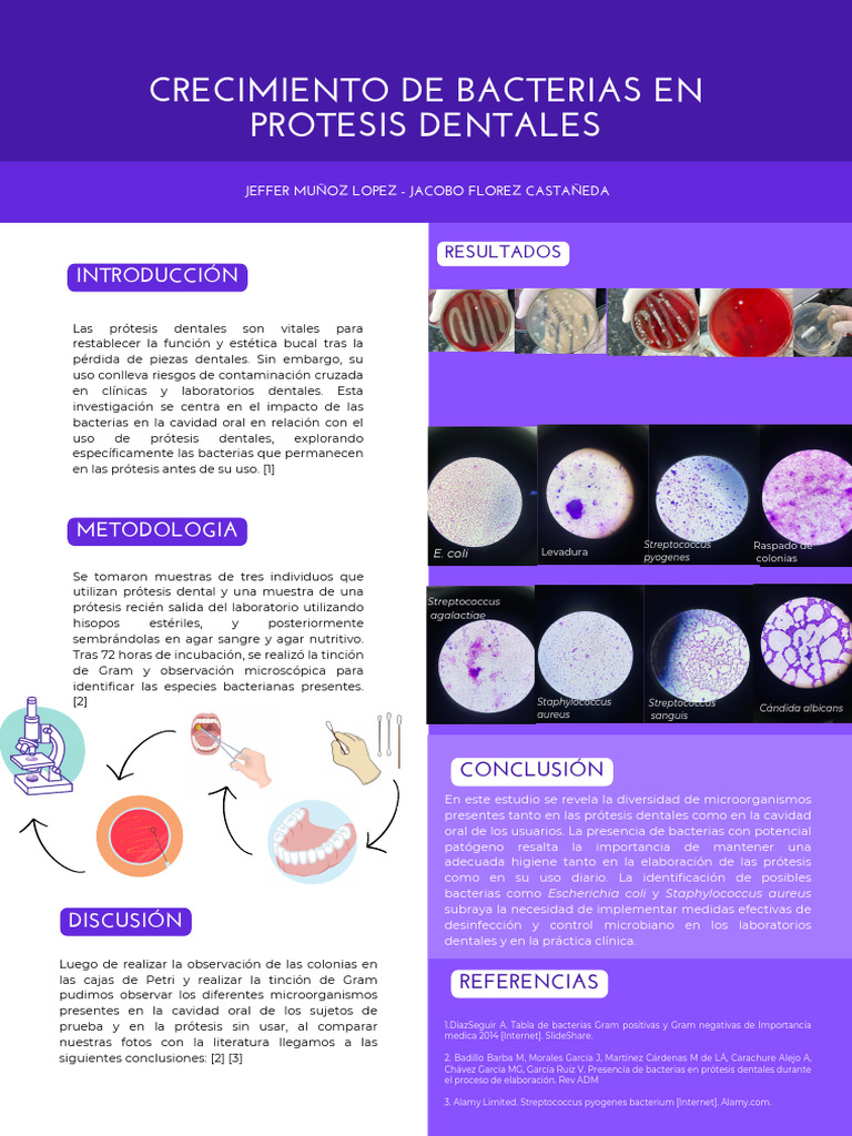 Póster Científico Bacterias Marinas Microbiología Estilo Formal Fondo ...