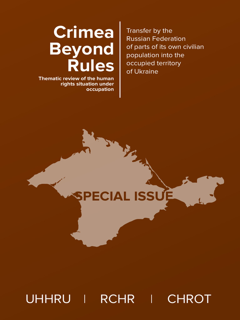 Transfer by The Russian Federation of Parts of Its Own Civilian Population Into The Occupied ...